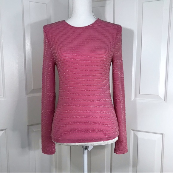 STINE GOYA | Tops | Stine Goya Pink Raspberry Metallic Stripe Maya ...